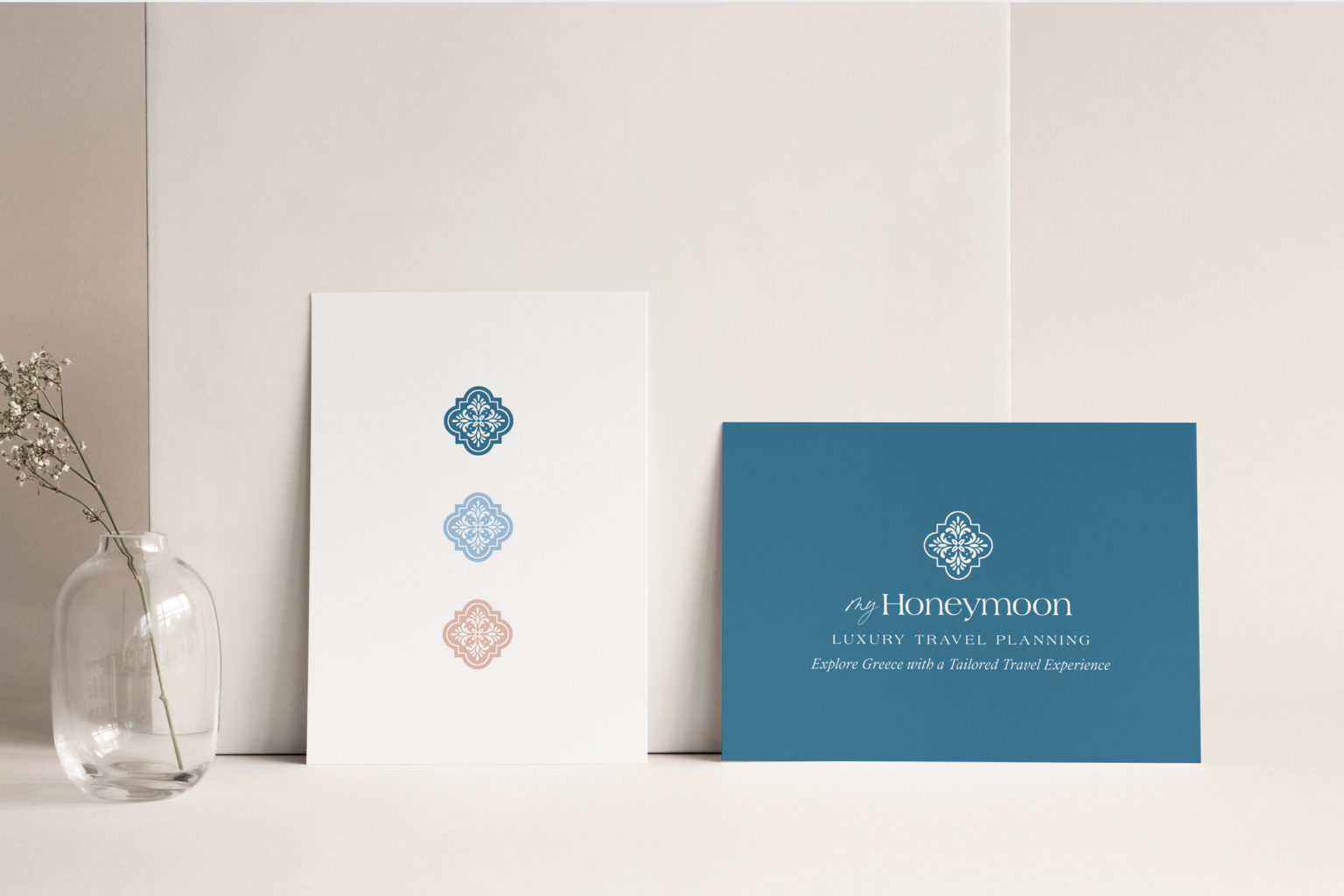 Luxury Travel Brand Design for myHoneymoon // Travel Planner in Greece