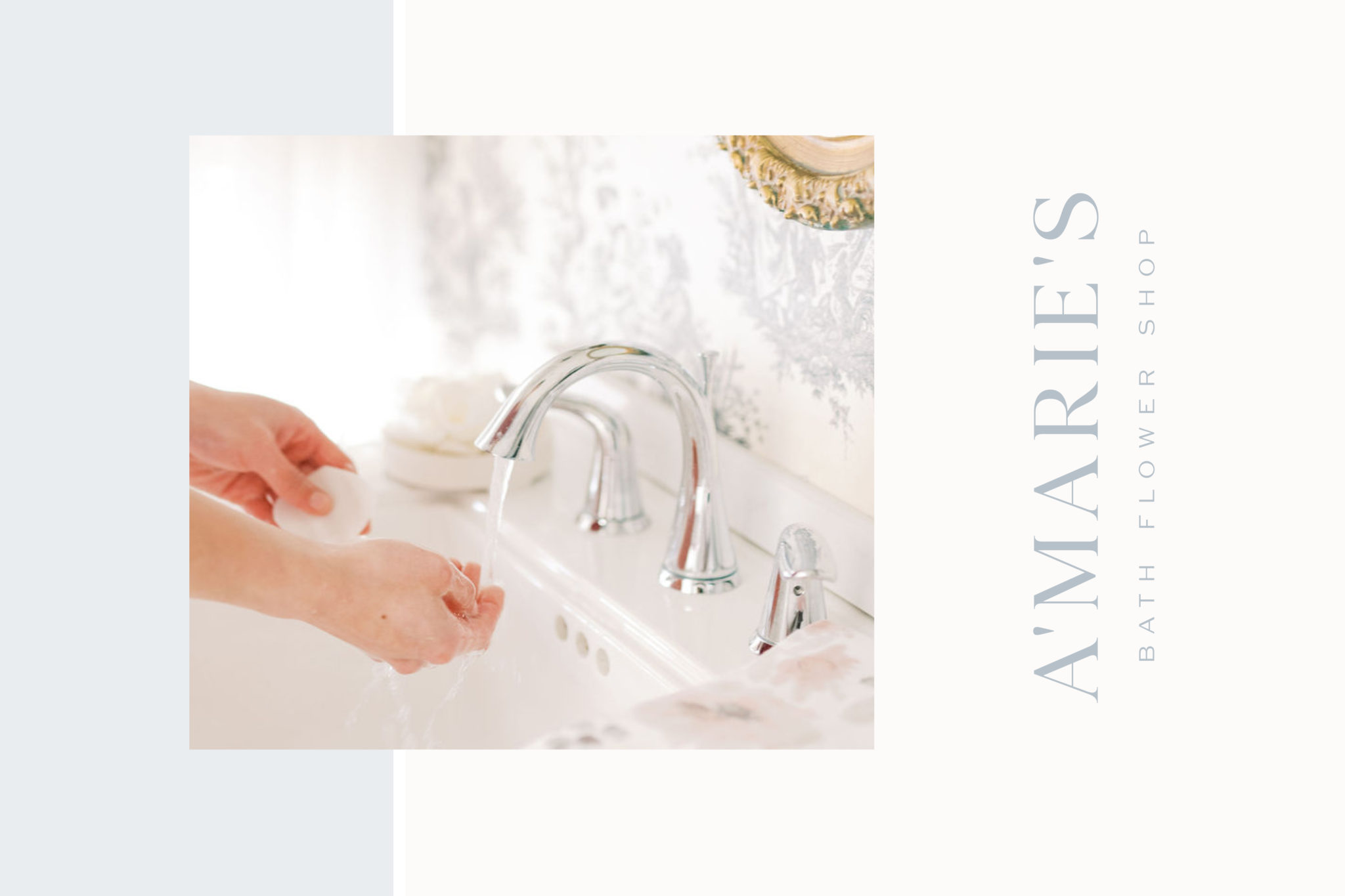 Soap and Bath Products Brand Design: A'marie's Bath Flower Shop