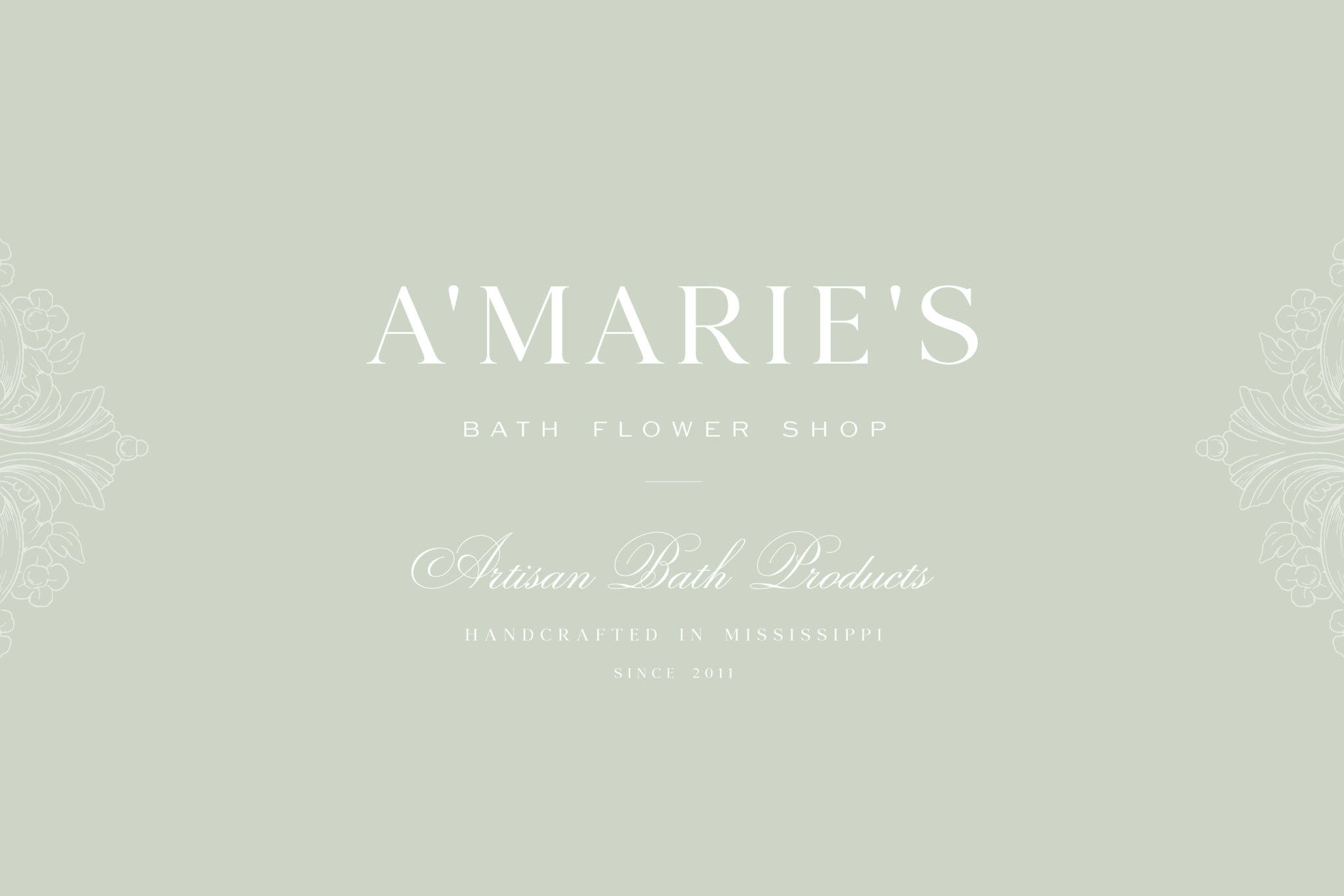 Soap and Bath Products Brand Design: A'marie's Bath Flower Shop