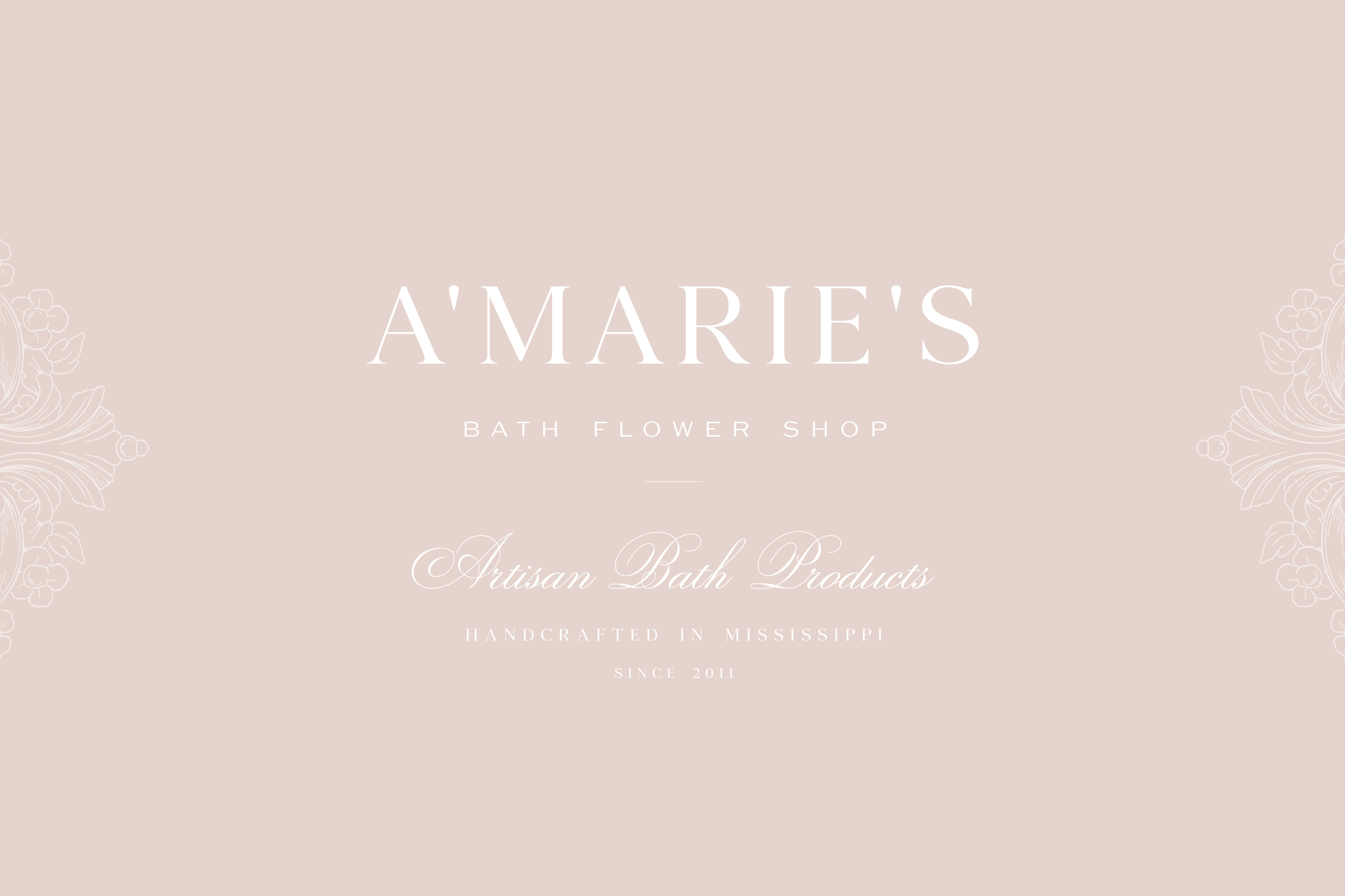 Soap and Bath Products Brand Design: A'marie's Bath Flower Shop
