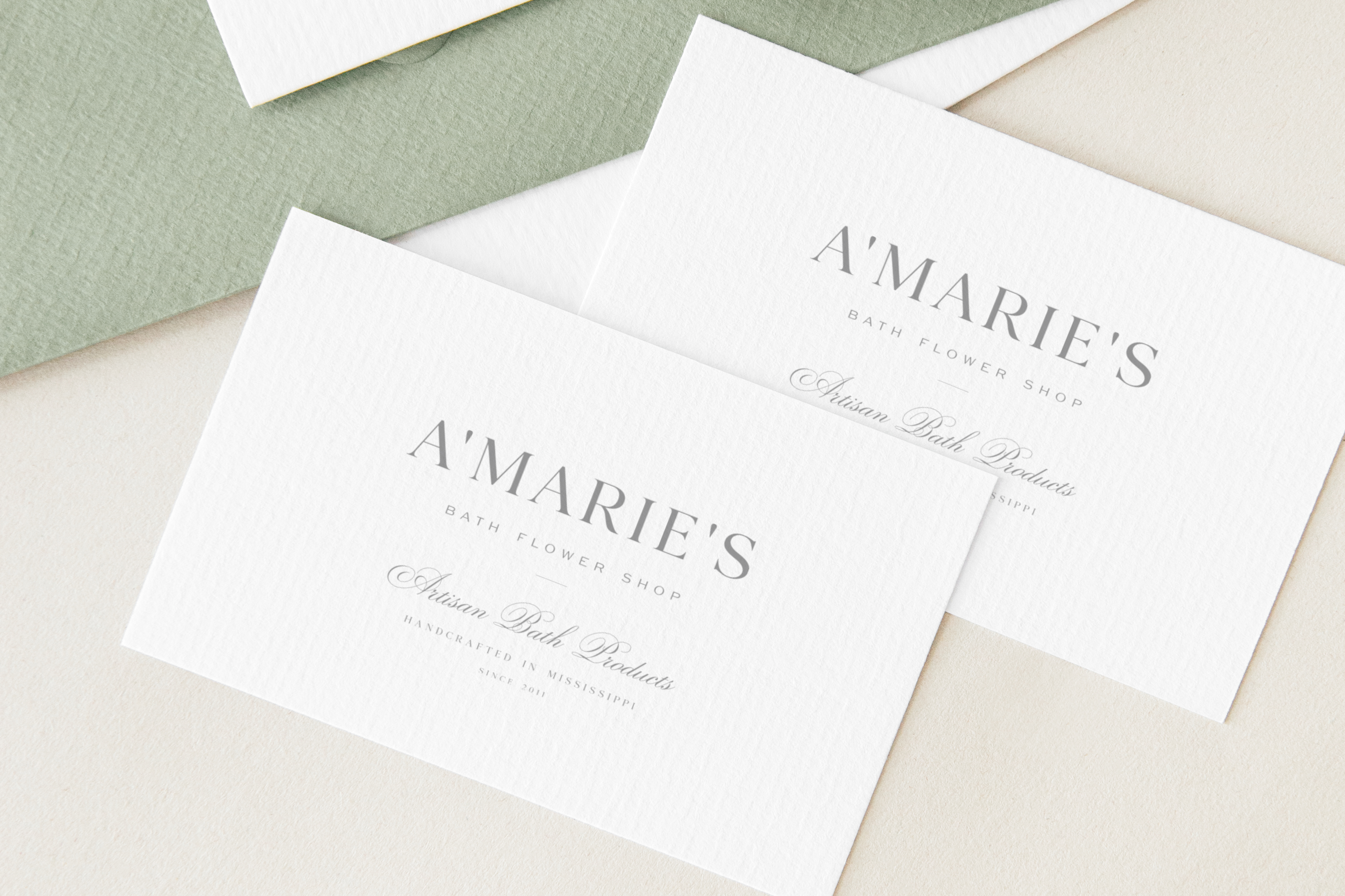 Soap and Bath Products Brand Design: A'marie's Bath Flower Shop