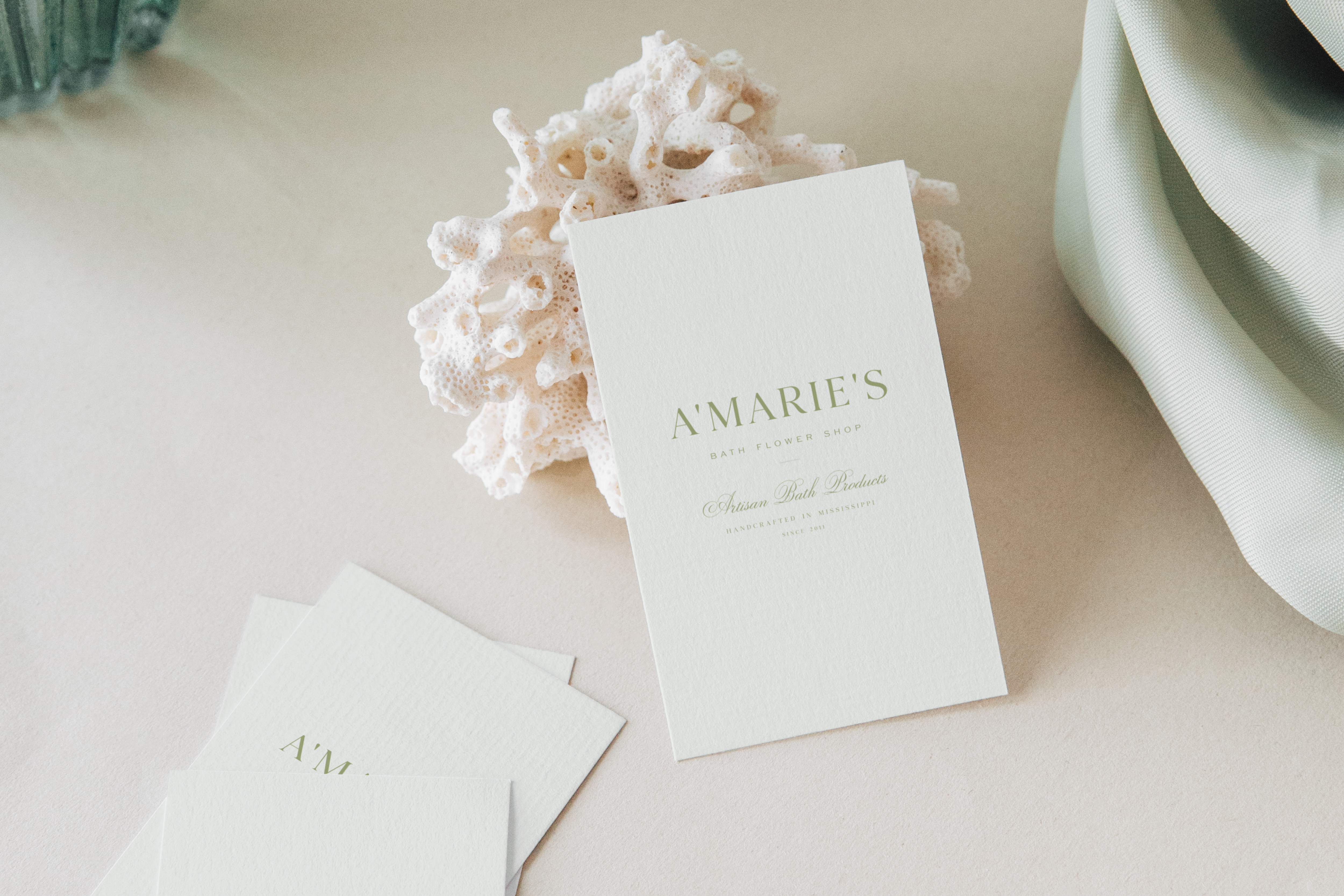 Soap and Bath Products Brand Design: A'marie's Bath Flower Shop