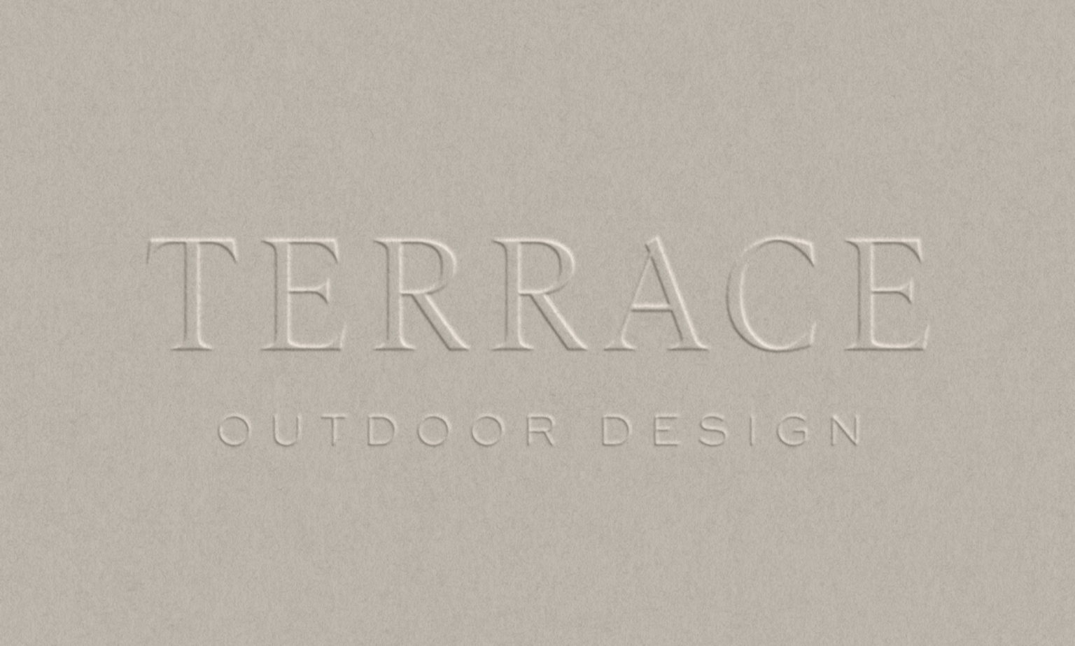 Terrace Outdoor Design | Architecture Logo Design & Brand
