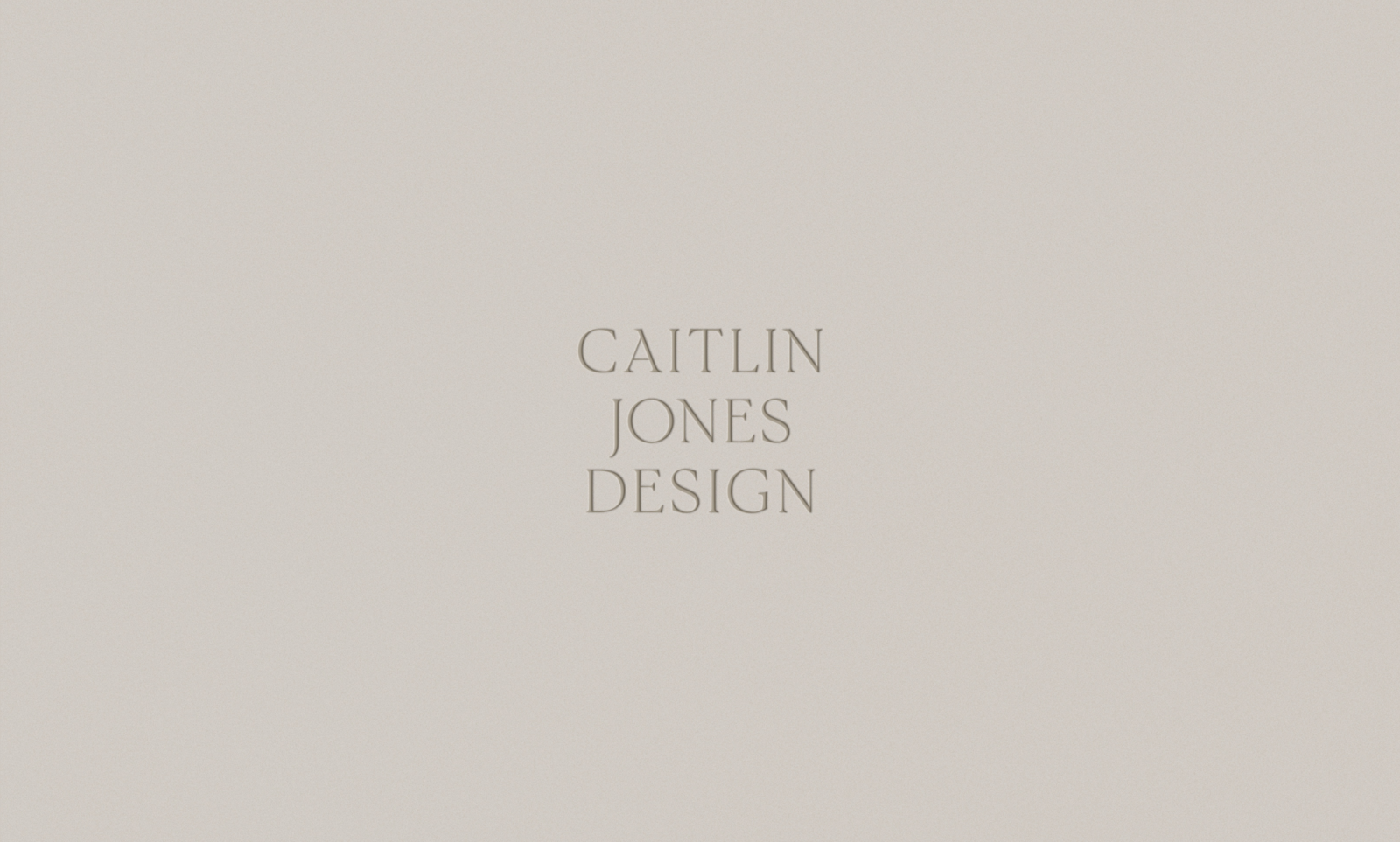 Interior Designer Brand Identity for Caitlin Jones Design