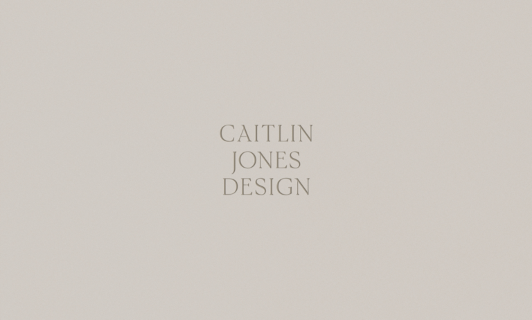Interior Designer Brand Identity for Caitlin Jones Design
