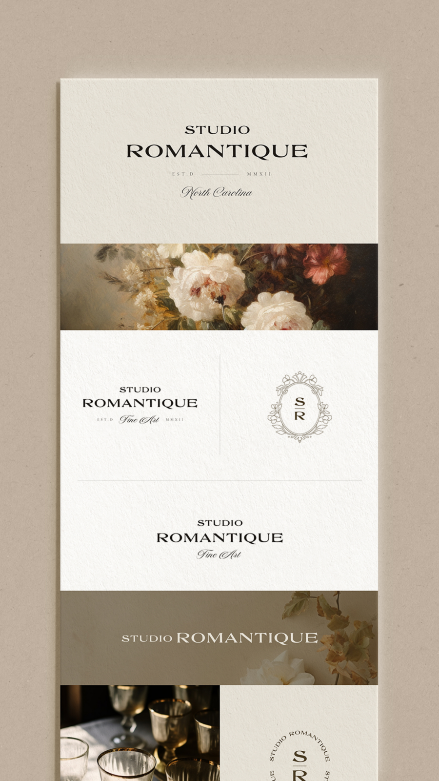 Semi Custom Brand Design: Romantique | Sarah Ann Design