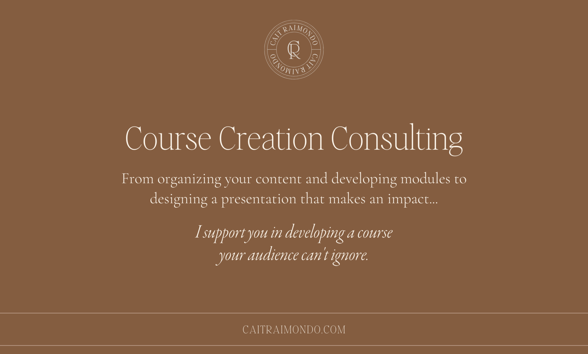 Academic • Editorial • Literary // Brand Design for Cait Raimondo