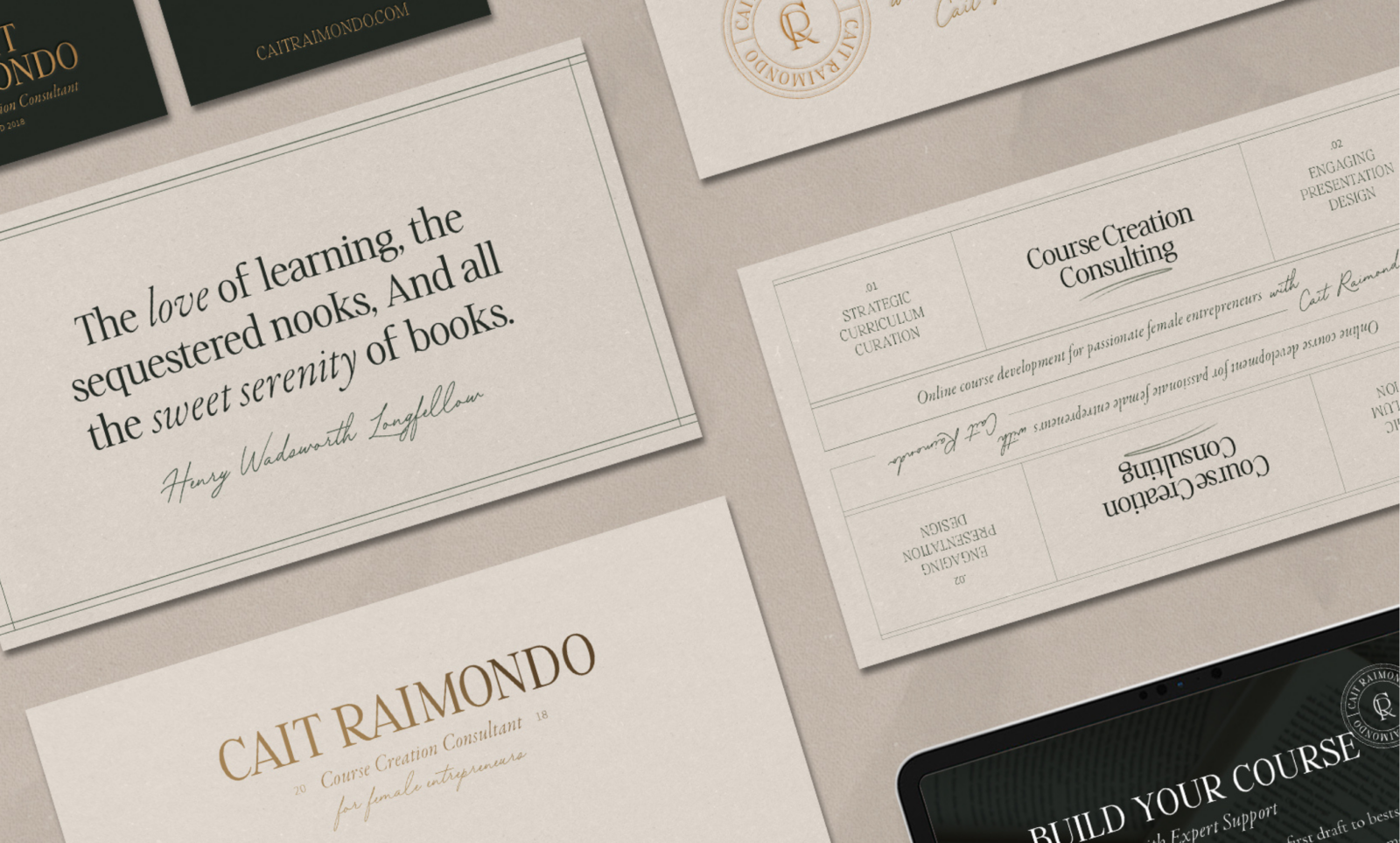 Academic • Editorial • Literary // Brand Design for Cait Raimondo