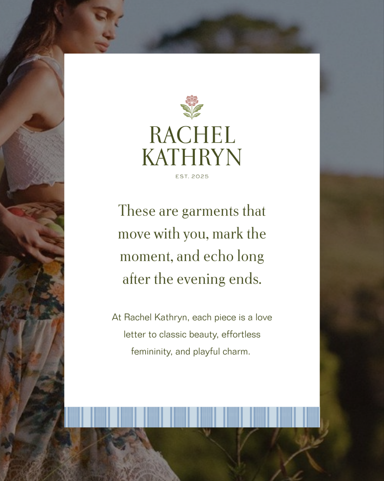 Feminine Brand Design | Rachel Kathryn, Fashion Designer